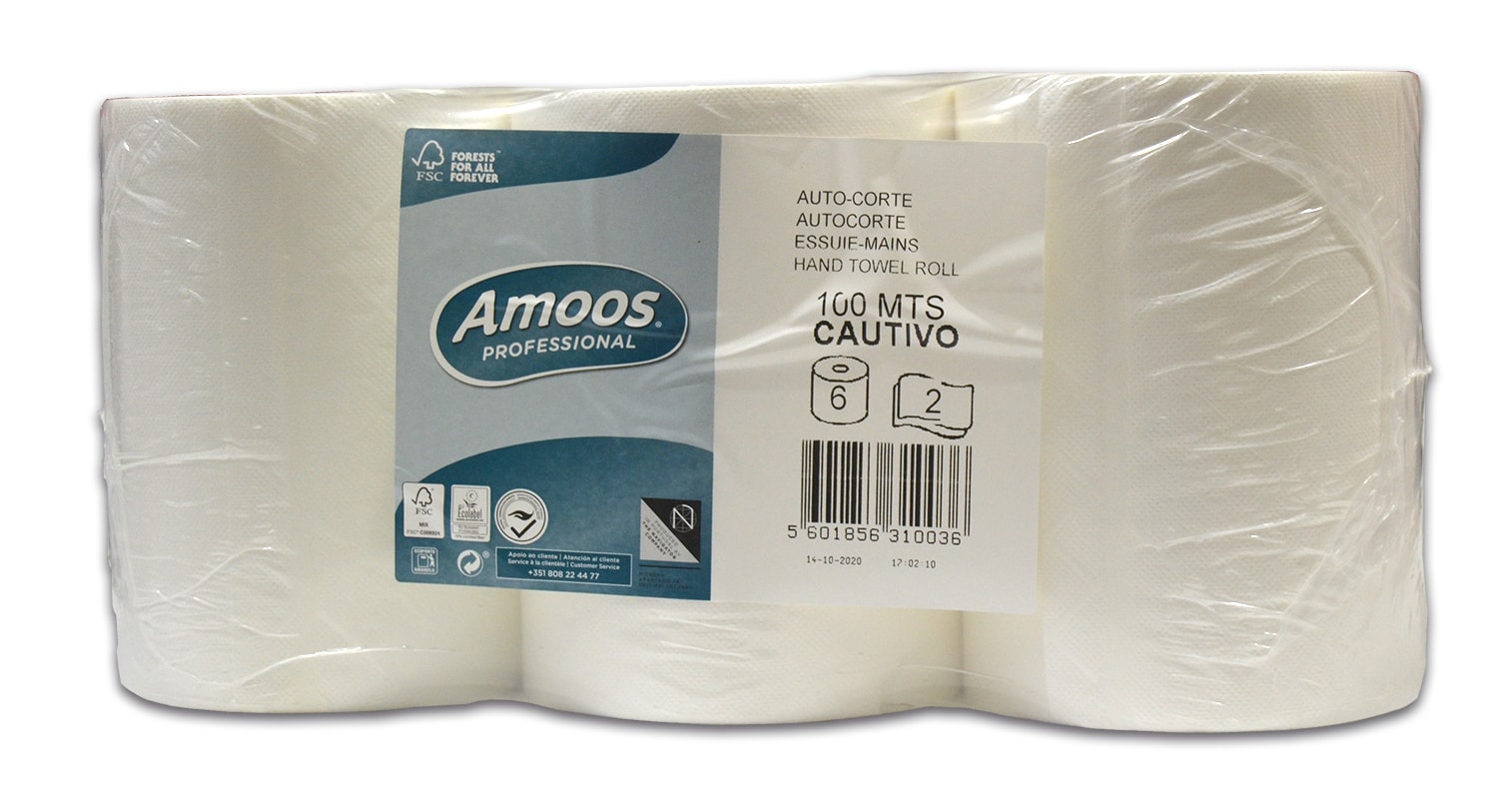 Rolo Auto-Corte 2F Amoos - Emb 6 Rls | GlobalSilva